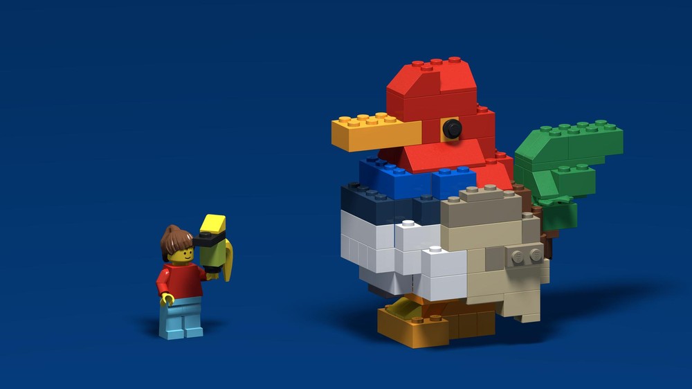 Lego Moc Bygglek Big Rooster By Mattking4 Rebrickable Build With Lego