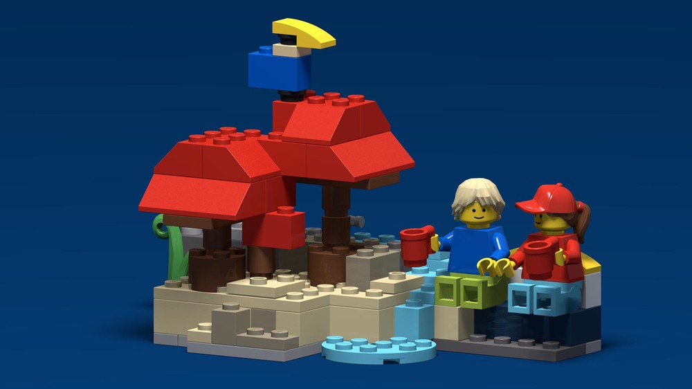 Lego Moc Bygglek Fall Tree Scene In Red By Mattking4 Rebrickable