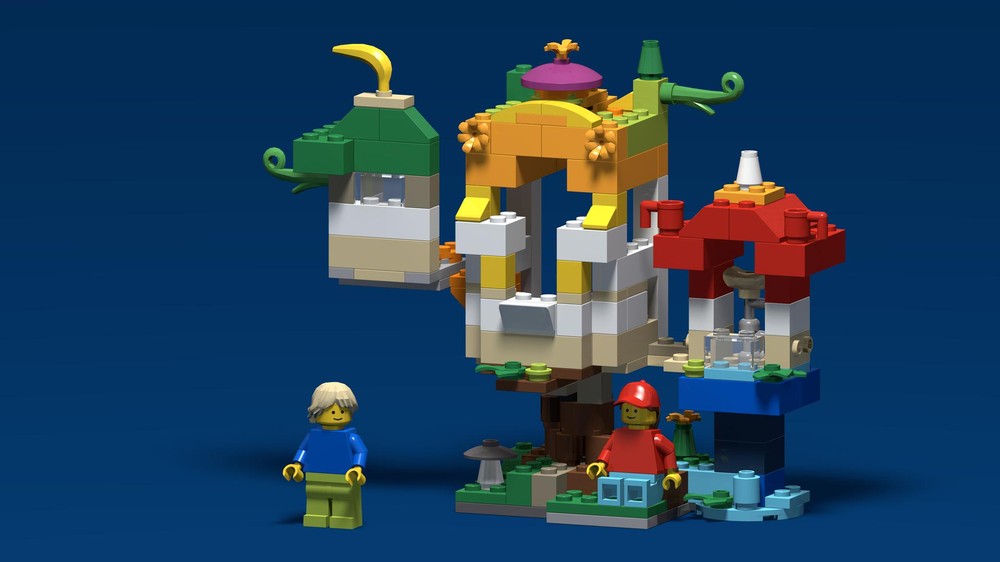 Lego Moc Bygglek Tree Shrine By Mattking4 Rebrickable Build With Lego