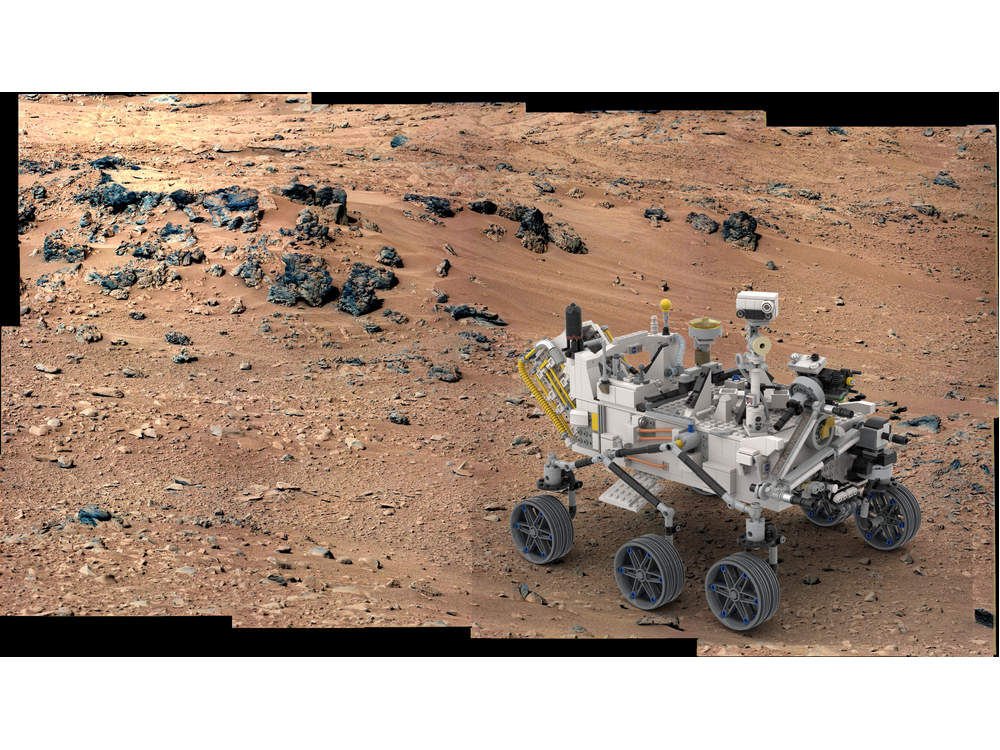 LEGO MOC NASA Mars Rover 2020 Perseverance, Scale 1:10 with Ingenuity ...