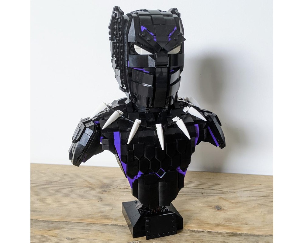 LEGO MOC Lego Black Panther Complete Bust Moc (Helmet & Chest) by glenn ...