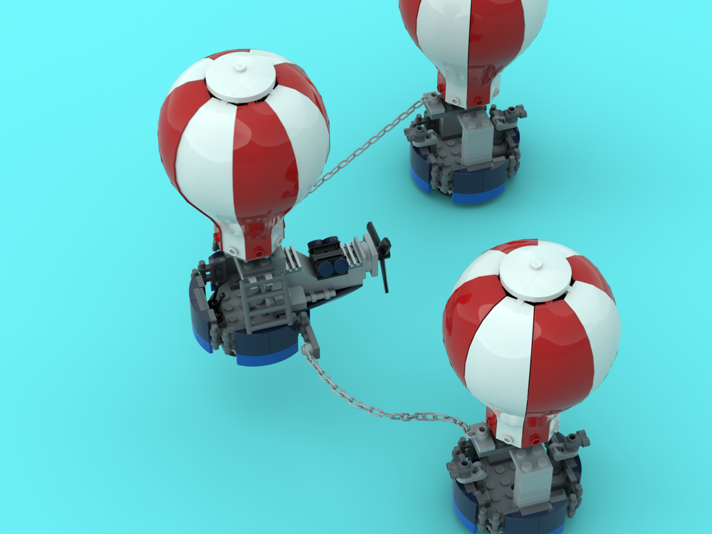 LEGO MOC Hot Air balloon ride by Spinobreaker | Rebrickable - Build ...