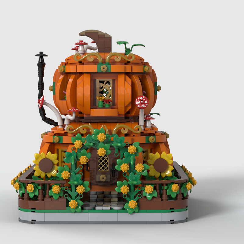 LEGO MOC Two story pumpkin house by DreamWalker40 | Rebrickable - Build ...