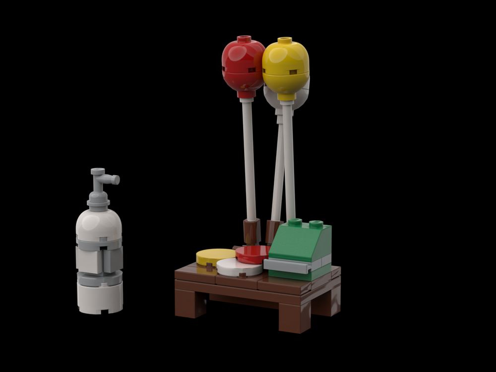 LEGO MOC JW Balloon Vendor by Spinobreaker | Rebrickable - Build with LEGO