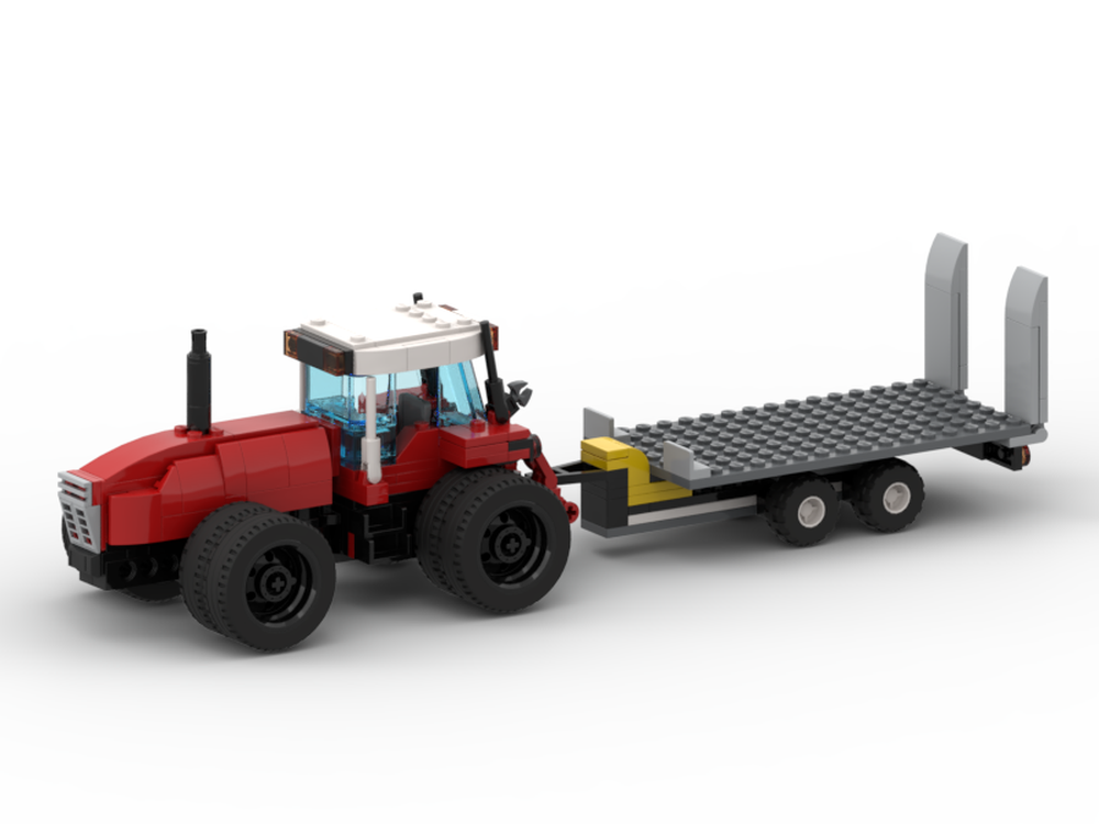 LEGO MOC Farm MOC Series - Gray Vehicle Transport Trailer Add-on by ...