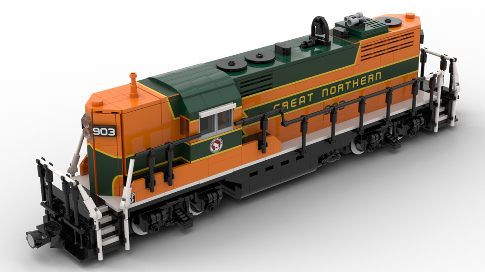 LEGO MOC Great Northern GP9 by Yellow.LXF | Rebrickable - Build with LEGO