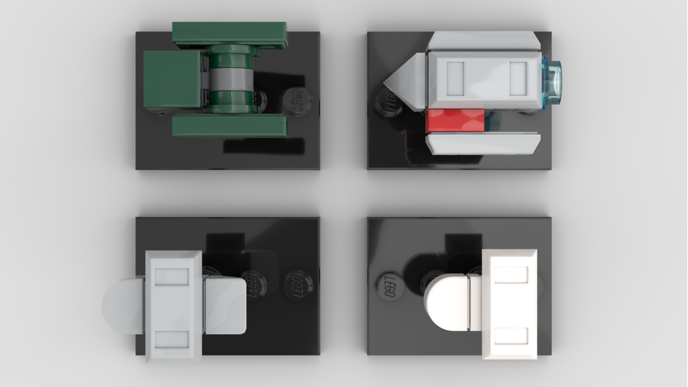 LEGO MOC 1:1455 Bounty Hunter Ships: Razor Crest, Halo, Mist Hunter ...