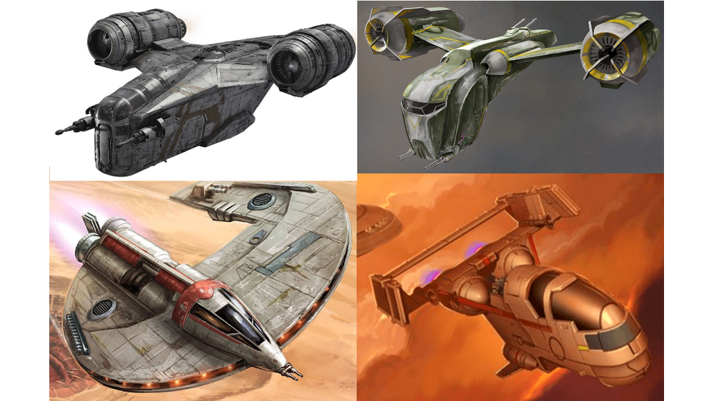 LEGO MOC 1:1455 Bounty Hunter Ships: Razor Crest, Halo, Mist Hunter ...