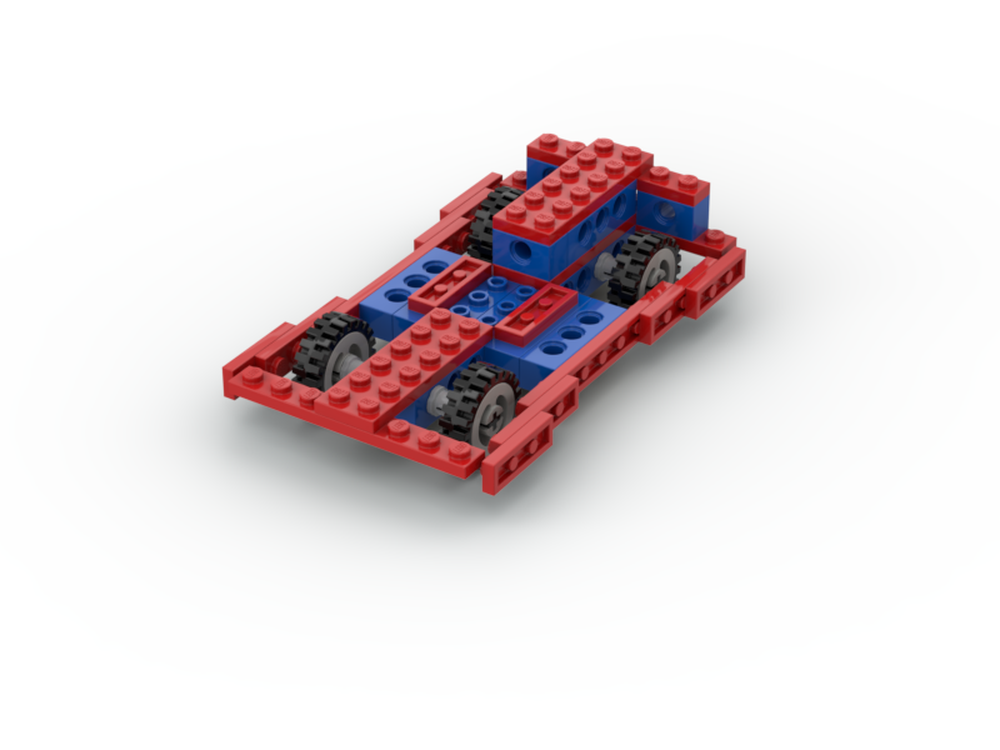 LEGO MOC Blue & Red Go-Kart by Legoford | Rebrickable - Build with LEGO