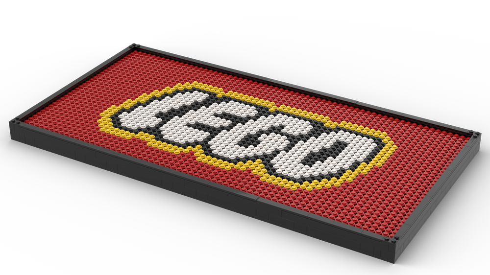 LEGO MOC LEGO Logo Wide Mosaic by johnbuildsstuff | Rebrickable - Build ...