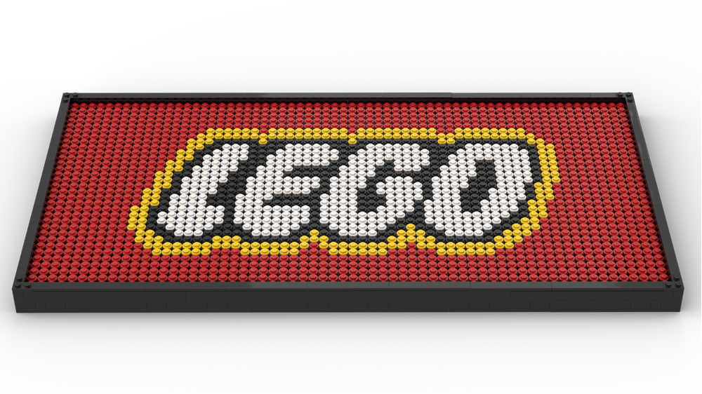 LEGO MOC LEGO Logo Wide Mosaic by johnbuildsstuff | Rebrickable - Build ...