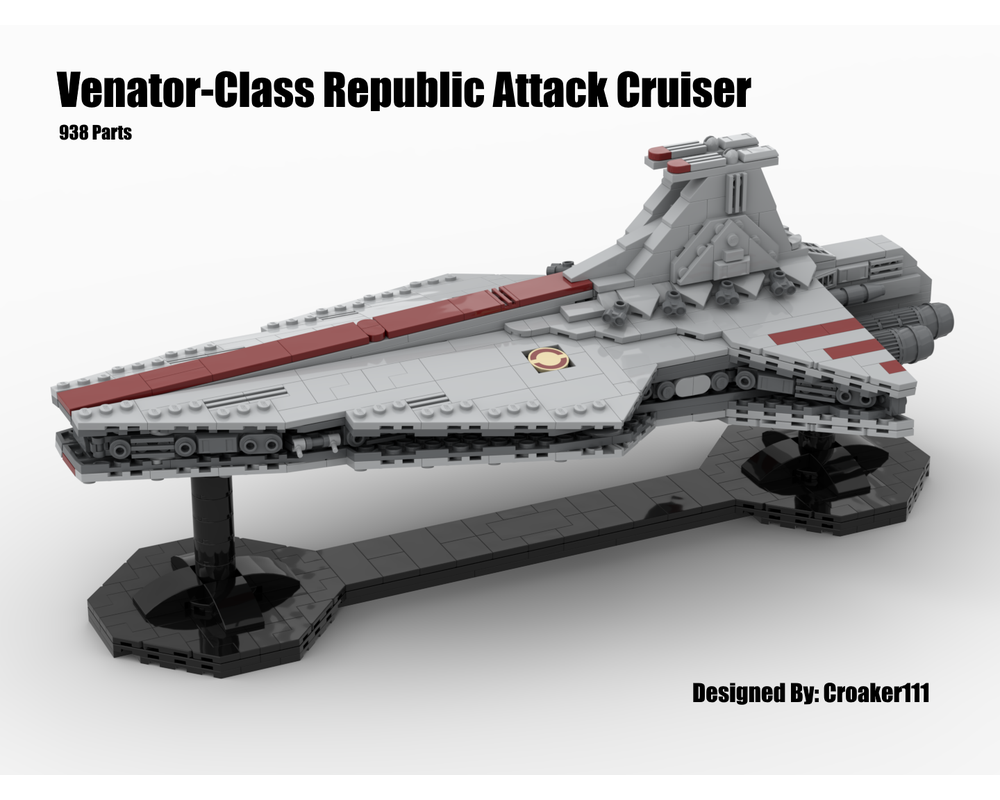 LEGO MOC Venator-Class Republic Attack Cruiser with Stand by croaker111 ...