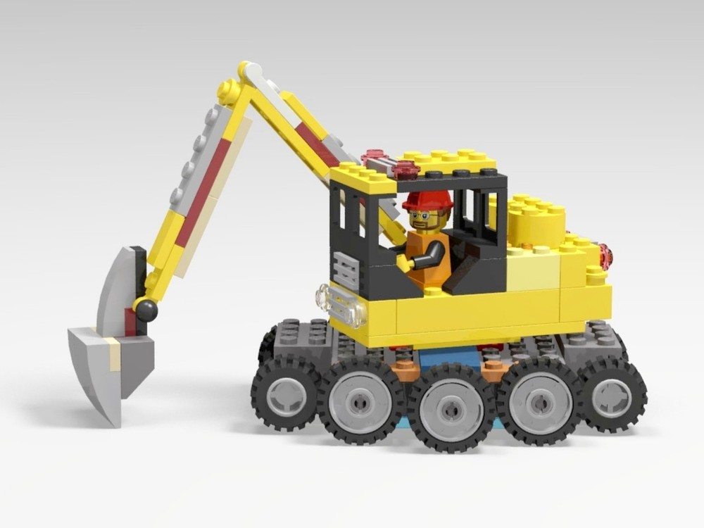 LEGO MOC 10696 Excavator by Moe Brickman | Rebrickable - Build with LEGO