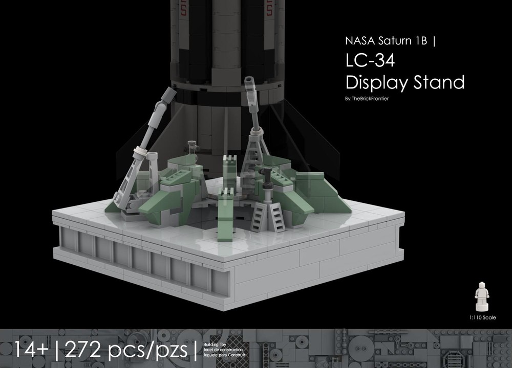LEGO MOC NASA Saturn 1B 110 Scale LC34 Display Stand by ...