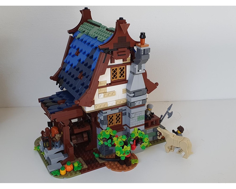 LEGO MOC Medieval Watermill by Gr33tje13 | Rebrickable - Build with LEGO