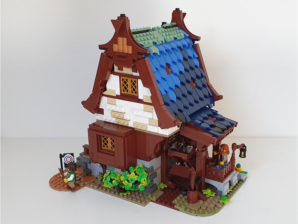 LEGO MOC Medieval Watermill by Gr33tje13 | Rebrickable - Build with LEGO