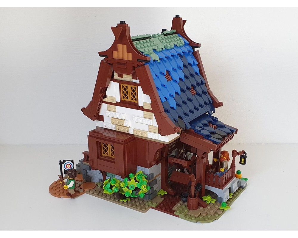 LEGO MOC Medieval Watermill by Gr33tje13 | Rebrickable - Build with LEGO