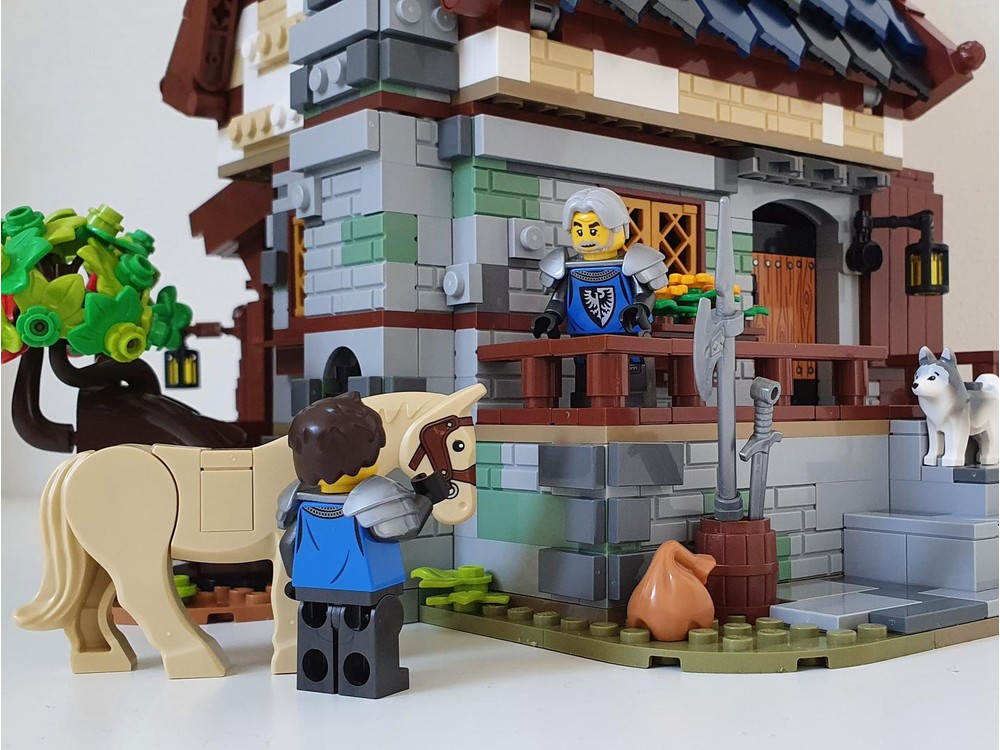 LEGO MOC Medieval Watermill by Gr33tje13 | Rebrickable - Build with LEGO