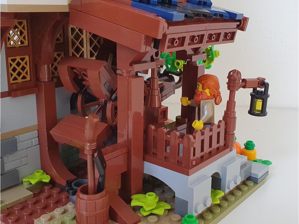 LEGO MOC-82443 Medieval Watermill by Gr33tje13 | Rebrickable - Build ...