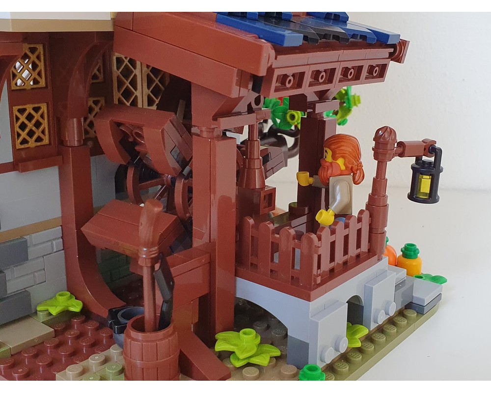 LEGO MOC Medieval Watermill by Gr33tje13 | Rebrickable - Build with LEGO