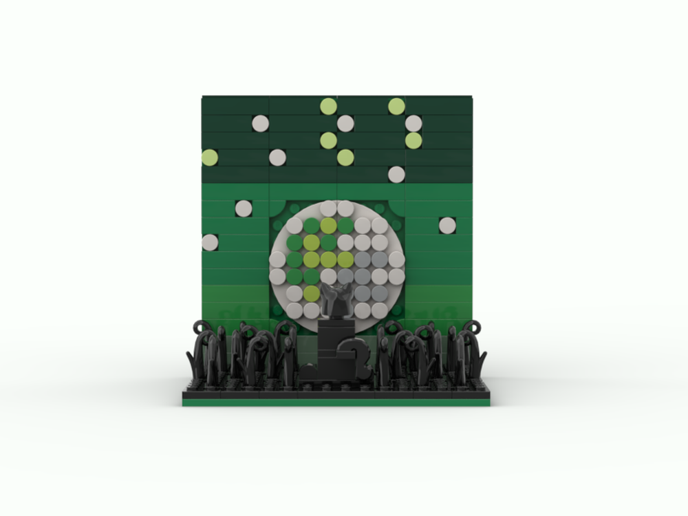 LEGO MOC cat watching the moon by maaikefeniks | Rebrickable - Build ...