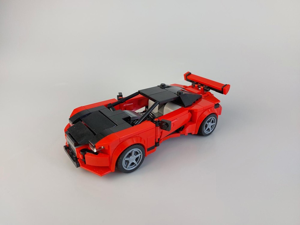 LEGO MOC Red sport coupe by Anton Kablash | Rebrickable - Build with LEGO