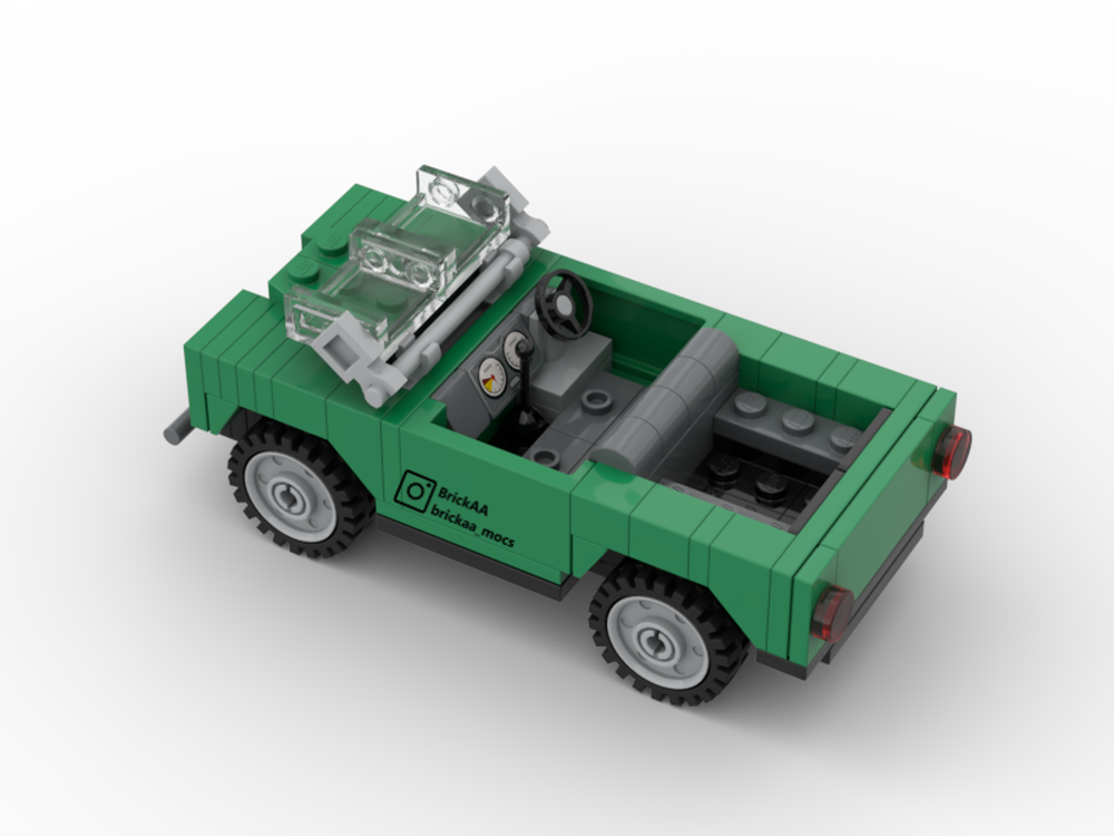 LEGO MOC Land Rover Series III by BrickAA | Rebrickable - Build with LEGO