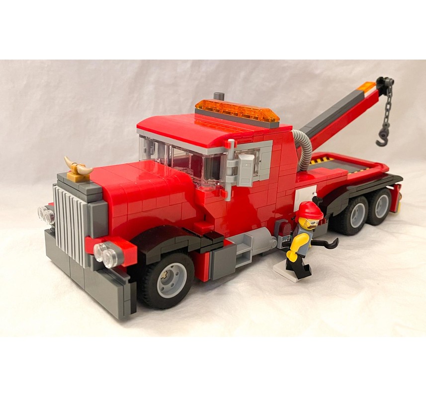 LEGO MOC Tow Truck by IBrickedItUp | Rebrickable - Build with LEGO