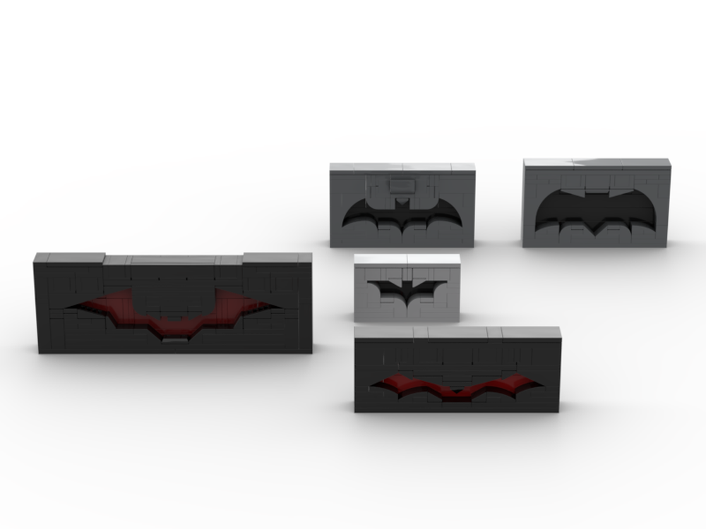 Lego Moc Batman Logos By Mackur04 Rebrickable Build With Lego