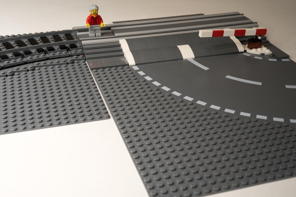Lego Moc Railroad Crossing Mils Style By Romaclego60 Rebrickable