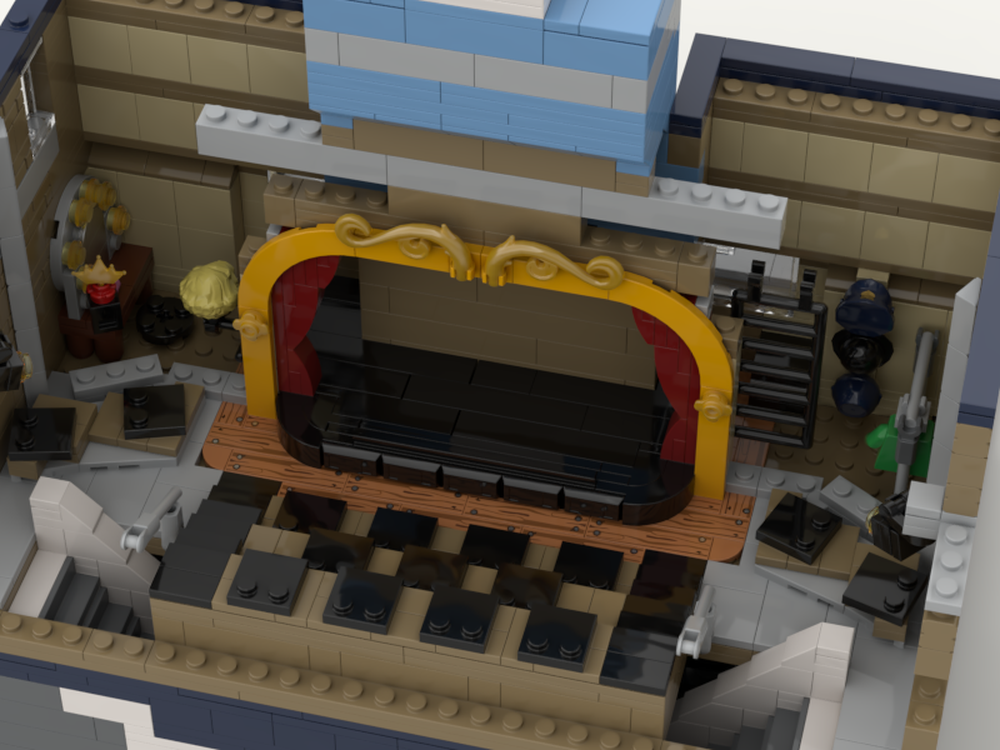 LEGO MOC Modular Bricktober Theater by Chricki | Rebrickable - Build ...