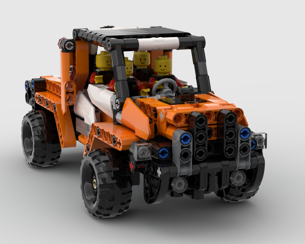 Lego Moc Offroad Pickup By Legonid Rebrickable Build With Lego
