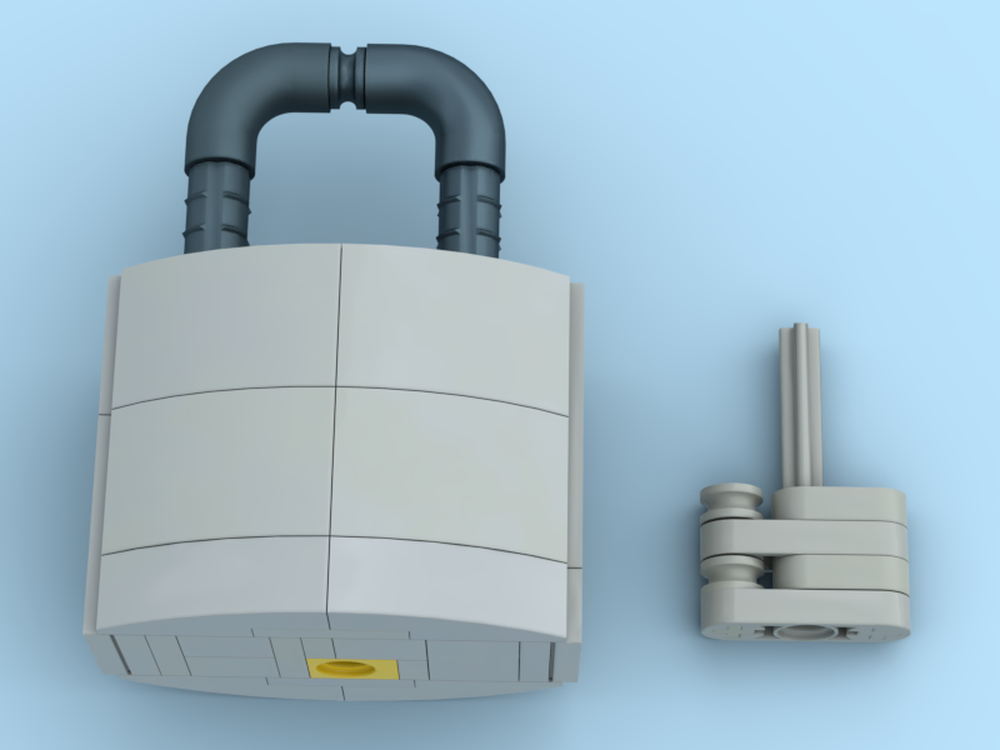 LEGO MOC Padlock by easyfly | Rebrickable - Build with LEGO