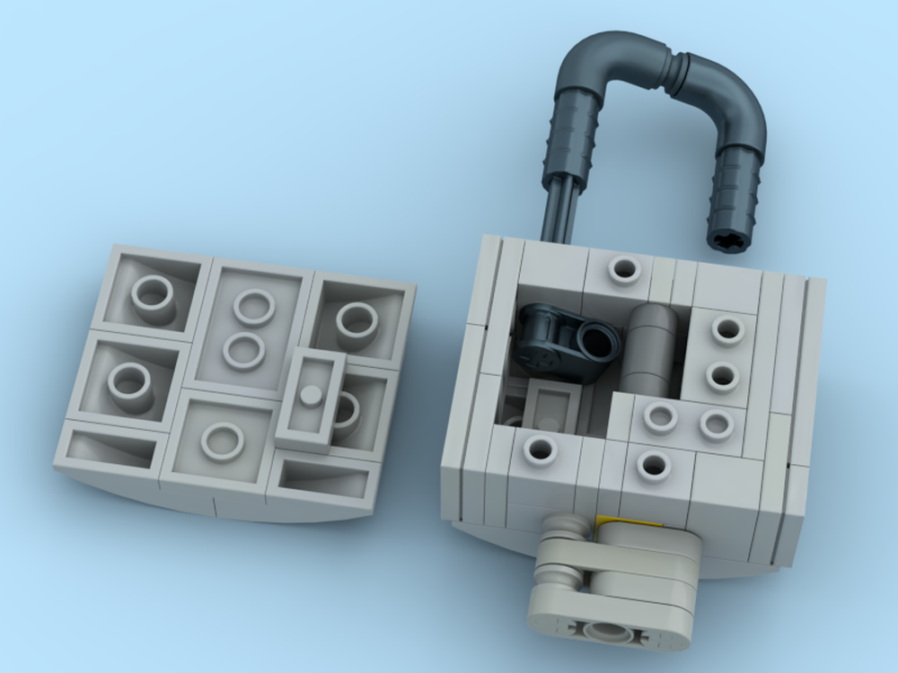 LEGO MOC Padlock by easyfly | Rebrickable - Build with LEGO