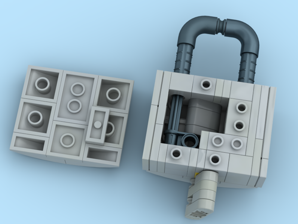 LEGO MOC Padlock by easyfly | Rebrickable - Build with LEGO