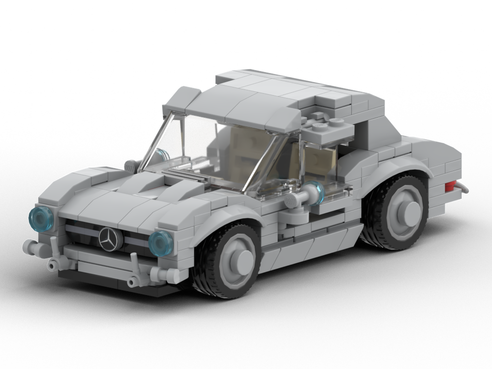 LEGO MOC Mercedes-Benz SL Gullwing W198 Silver Stud8 by billyballokarlo ...