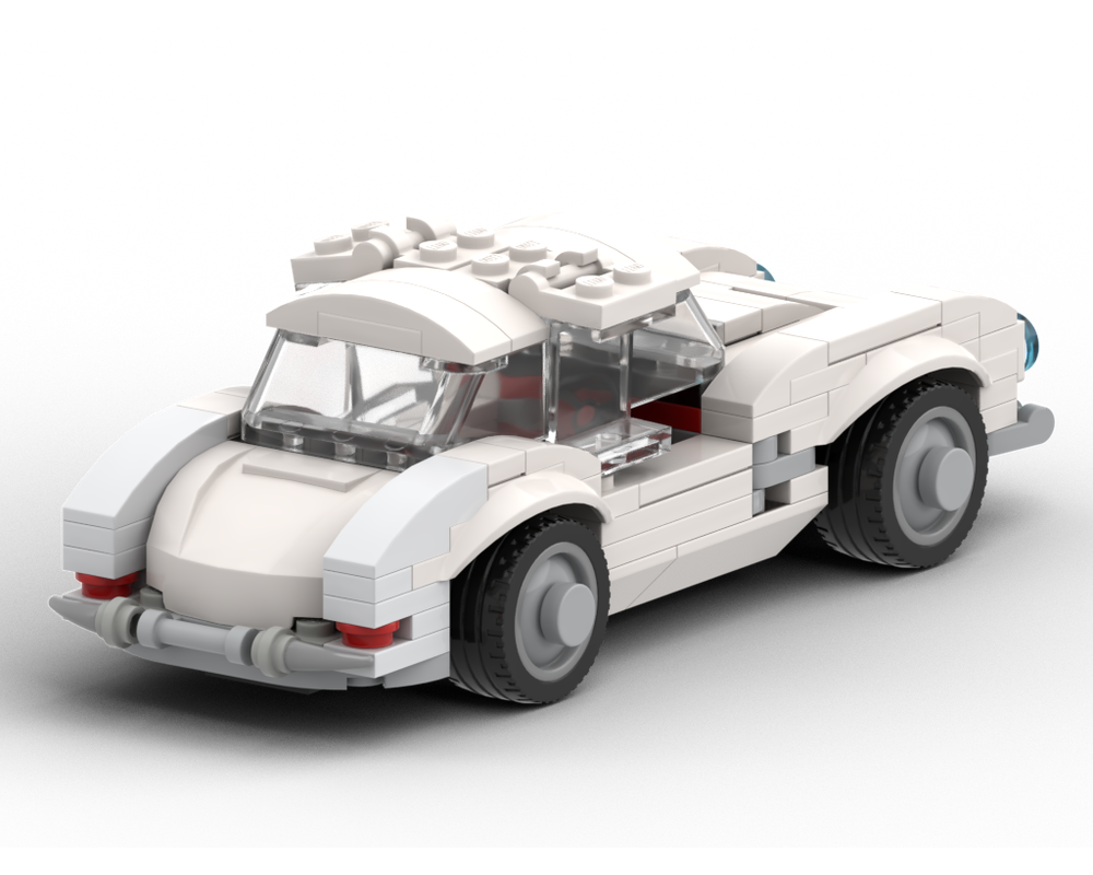 LEGO MOC Mercedes-Benz SL Gullwing W198 White Stud6 by billyballokarlo ...