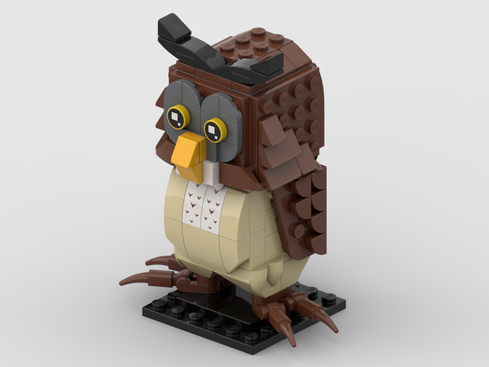 LEGO MOC Owl by Hiddenface | Rebrickable - Build with LEGO