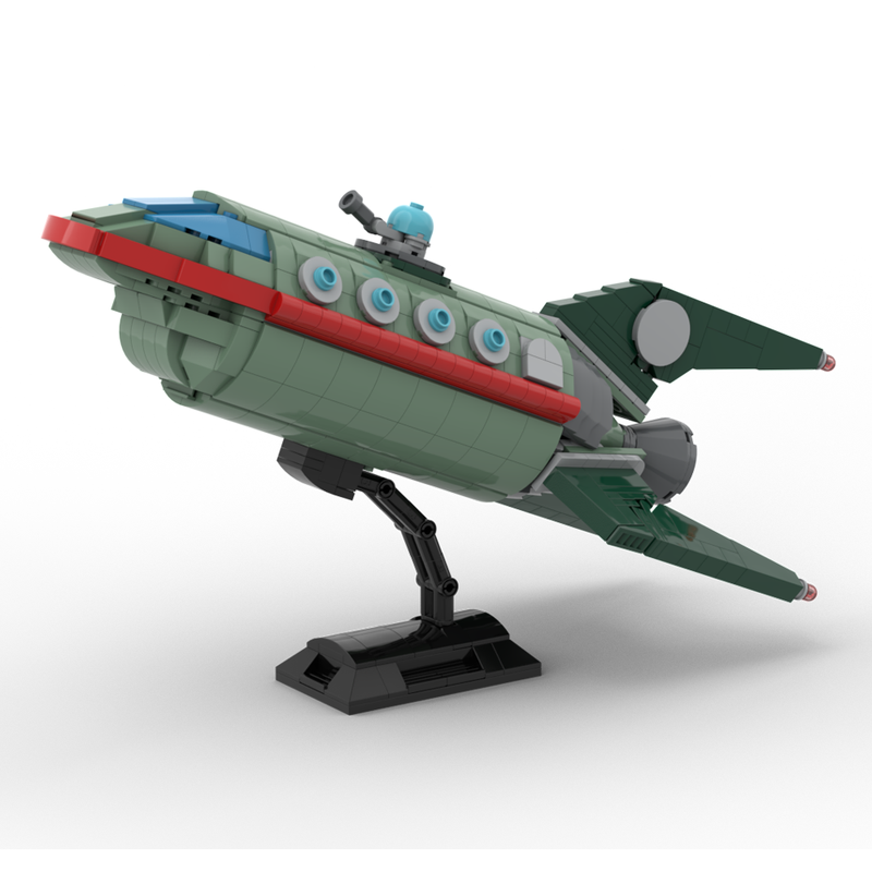 Lego Moc Planet Express Ship By Brickfolk Rebrickable Build With Lego