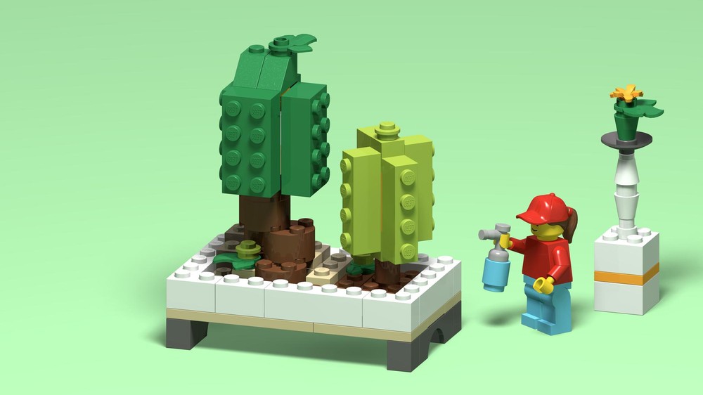 LEGO MOC BYGGLEK Container Garden - Minecraft Style Trees by mattking4 ...