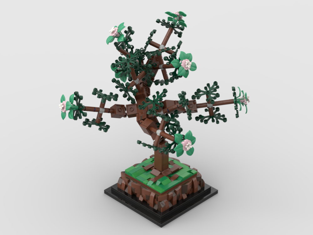 Lego Moc Modular Bonsai Tree By Destructiod Rebrickable Build With Lego