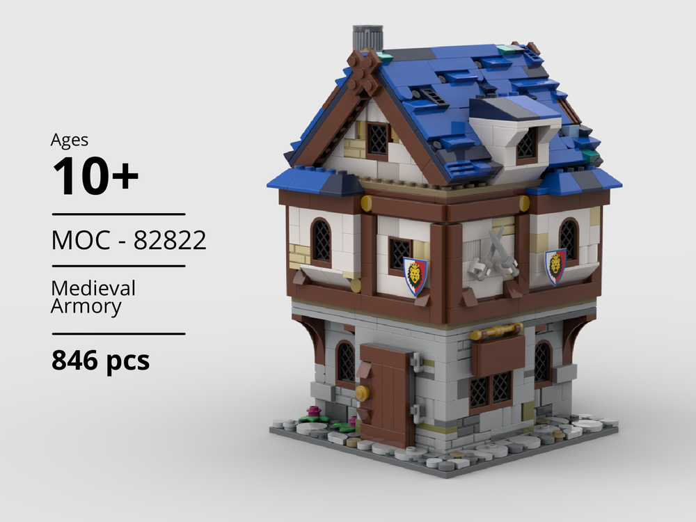 LEGO MOC Medieval Armory (Modular) by jaredchansen | Rebrickable ...