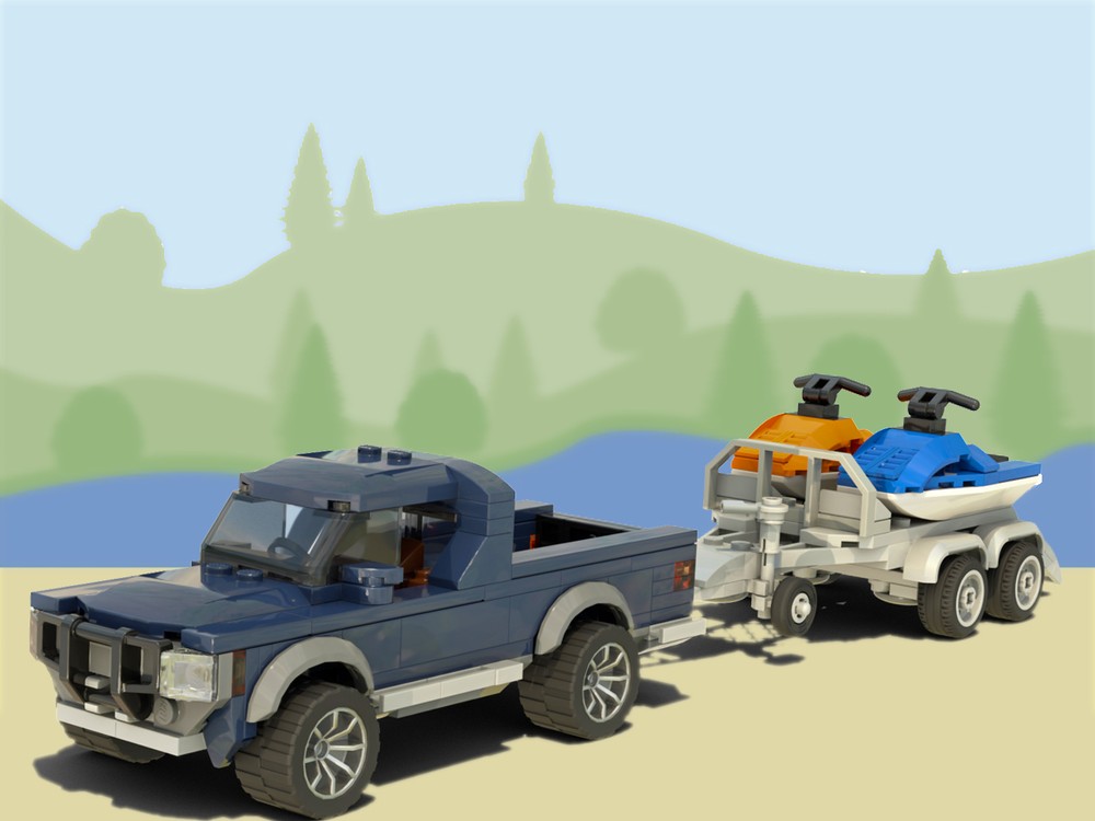 LEGO MOC Jet Ski Trailer by Thomus_Bean | Rebrickable - Build with LEGO