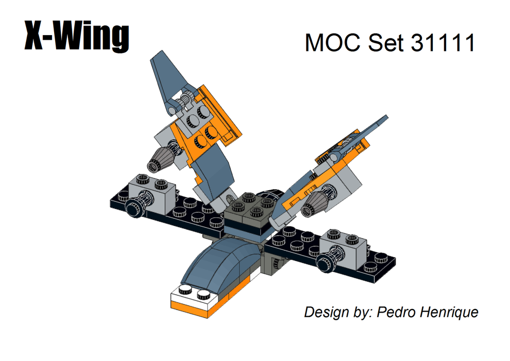 LEGO MOC X-Wing - MOC 31111 by Pedro_Henrique | Rebrickable - Build ...