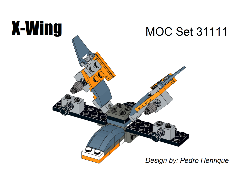 LEGO MOC X-Wing - MOC 31111 by Pedro_Henrique | Rebrickable - Build ...