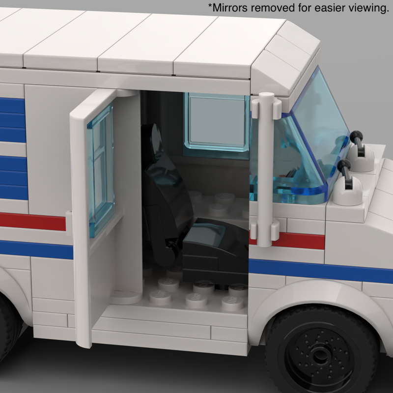 LEGO MOC USPS Priority Mail Truck by BlockMOCs | Rebrickable - Build ...
