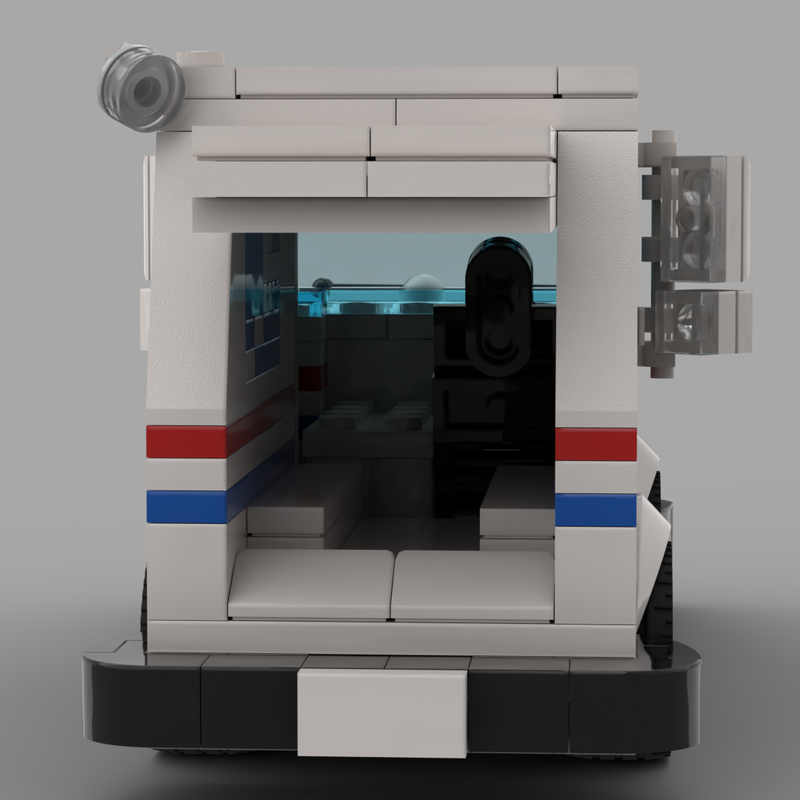 LEGO MOC USPS Priority Mail Truck by BlockMOCs | Rebrickable - Build ...