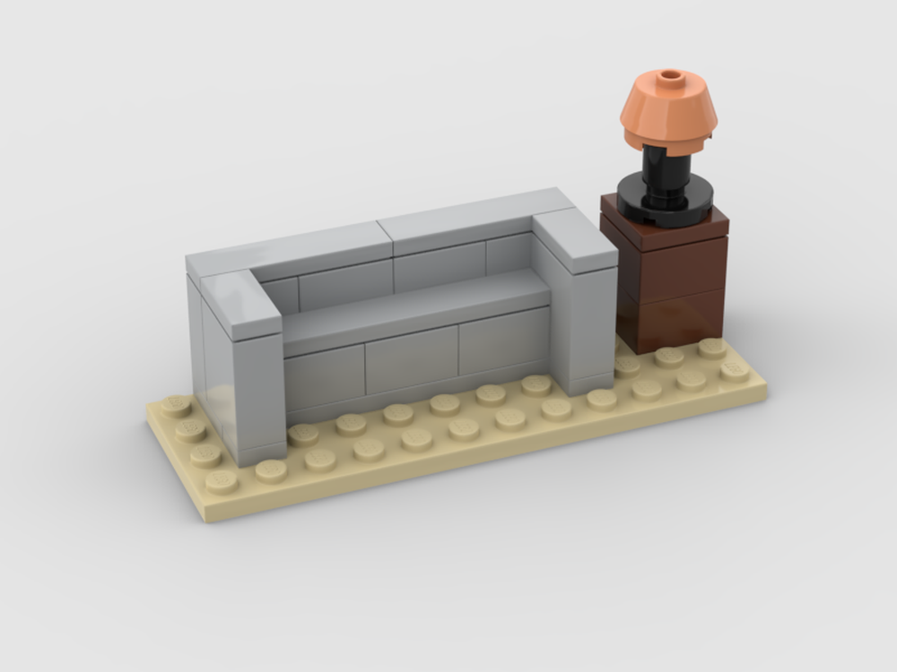 LEGO MOC Couch and lamp by rowanandliam | Rebrickable - Build with LEGO