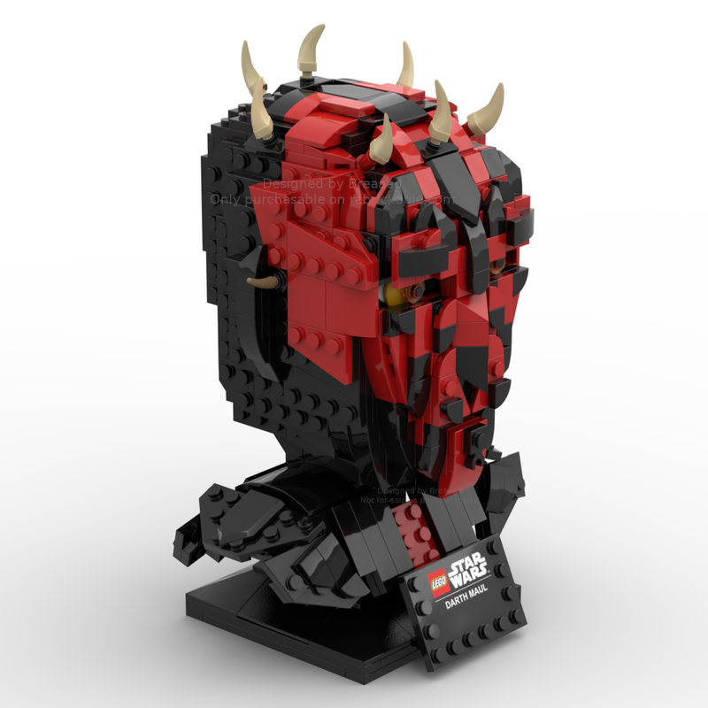 LEGO MOC Maul ("Helmet" Collection) by Breaaad | Rebrickable - Build ...