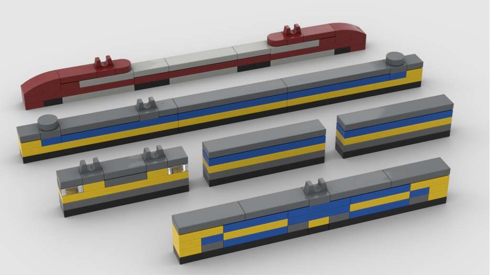 LEGO MOC Dutch NS trains (Netherlands) by Tiny Bricks | Rebrickable ...